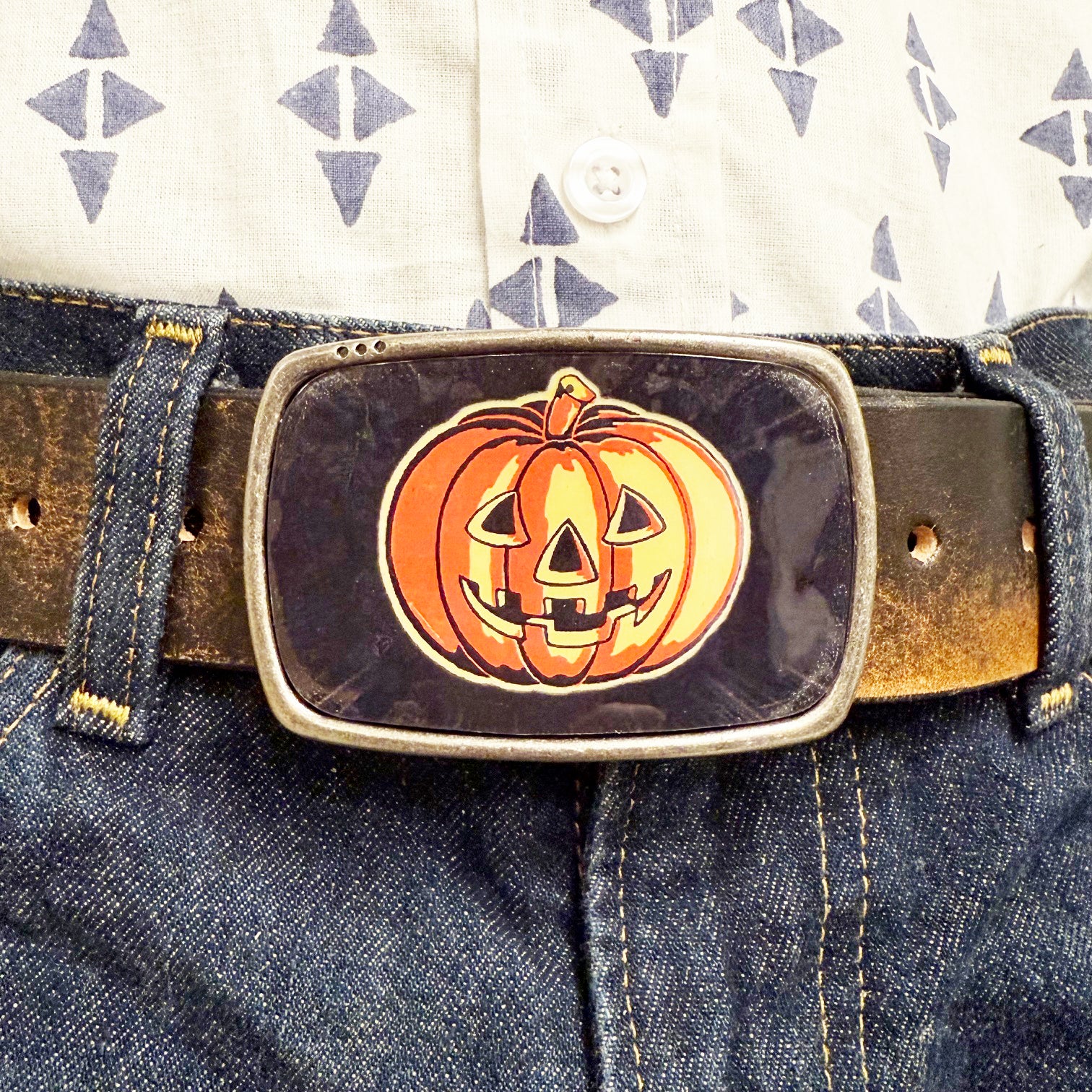 Belt Buckle - Vintage Jack O'Lantern Pumpkin – PEM Shop