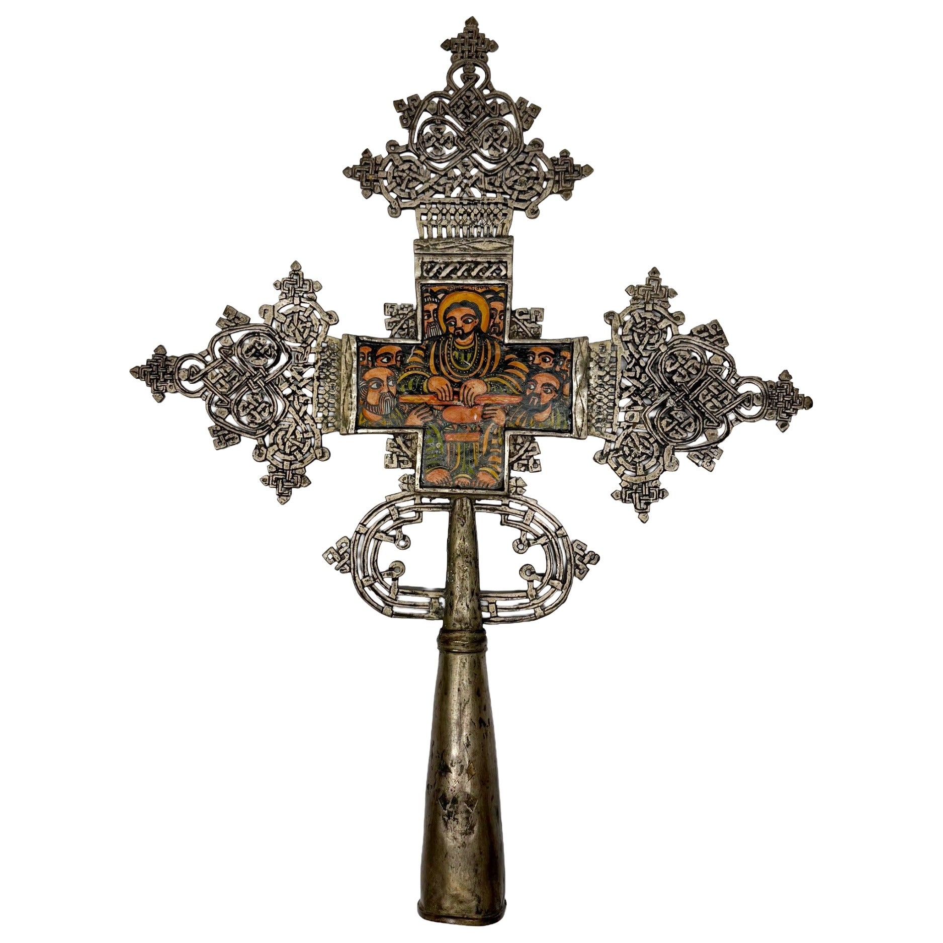 Silver Coptic Processional Icon Cross Ethiopia – PEM Shop