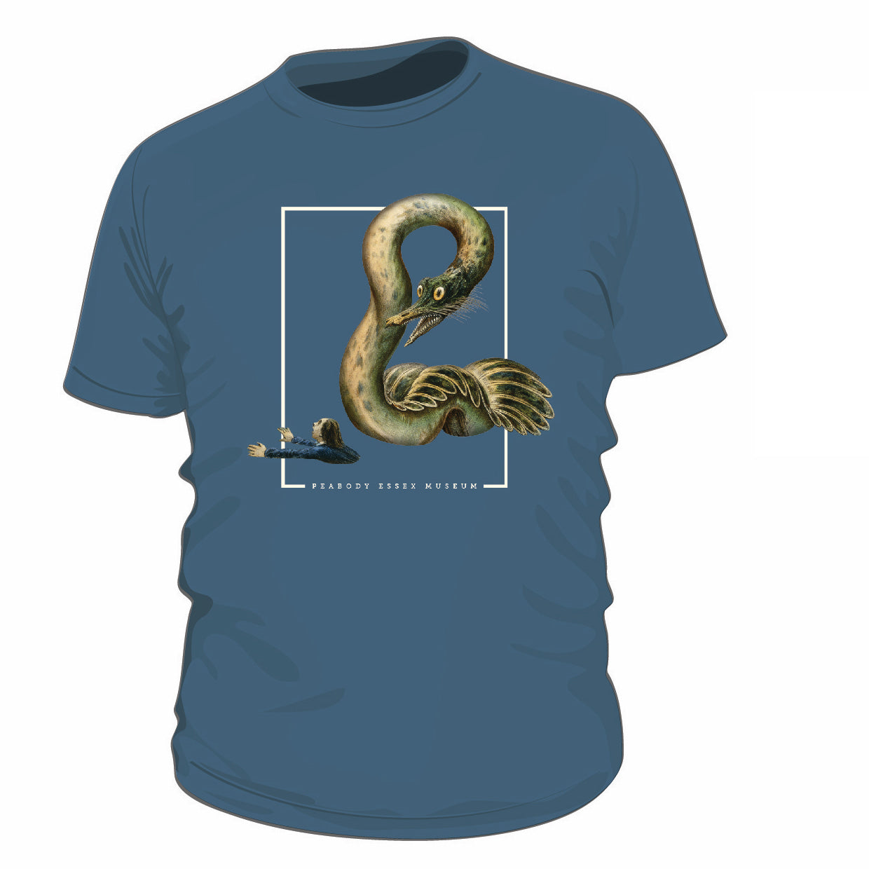 Great Sea Serpent T-Shirt - Steel Blue – PEM Shop